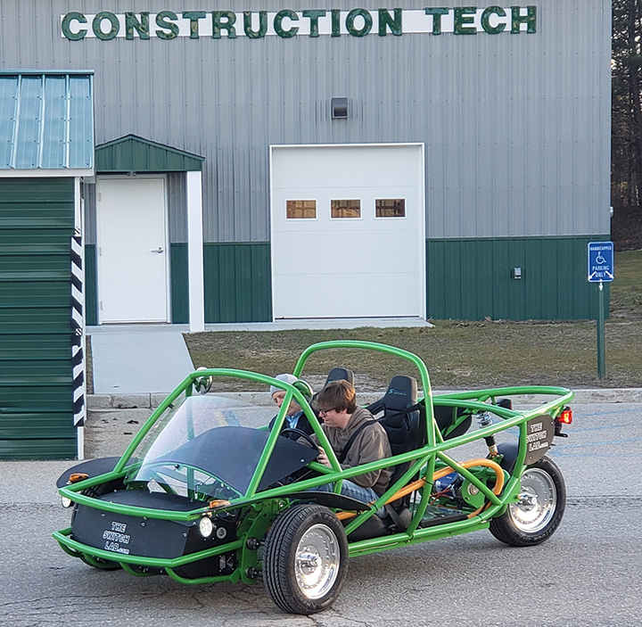 Alpena CTE students test drive electric car project | News, Sports ...